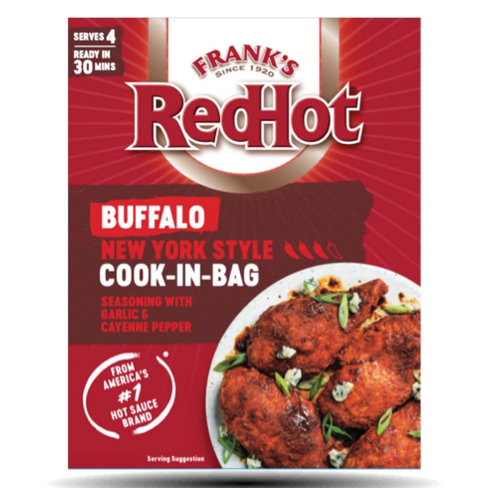 Frank´s RedHot Buffalo New York Style Cook-In-Bag Seasoning 25g - Tasty ...