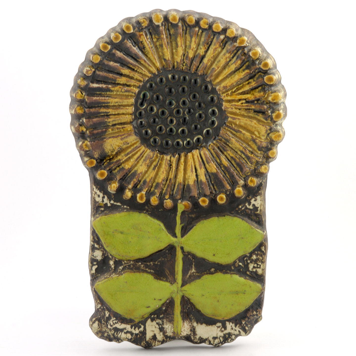 Lisa Larson (1963) Spectacular Sunflower Wall Plaque 28 cm (3)