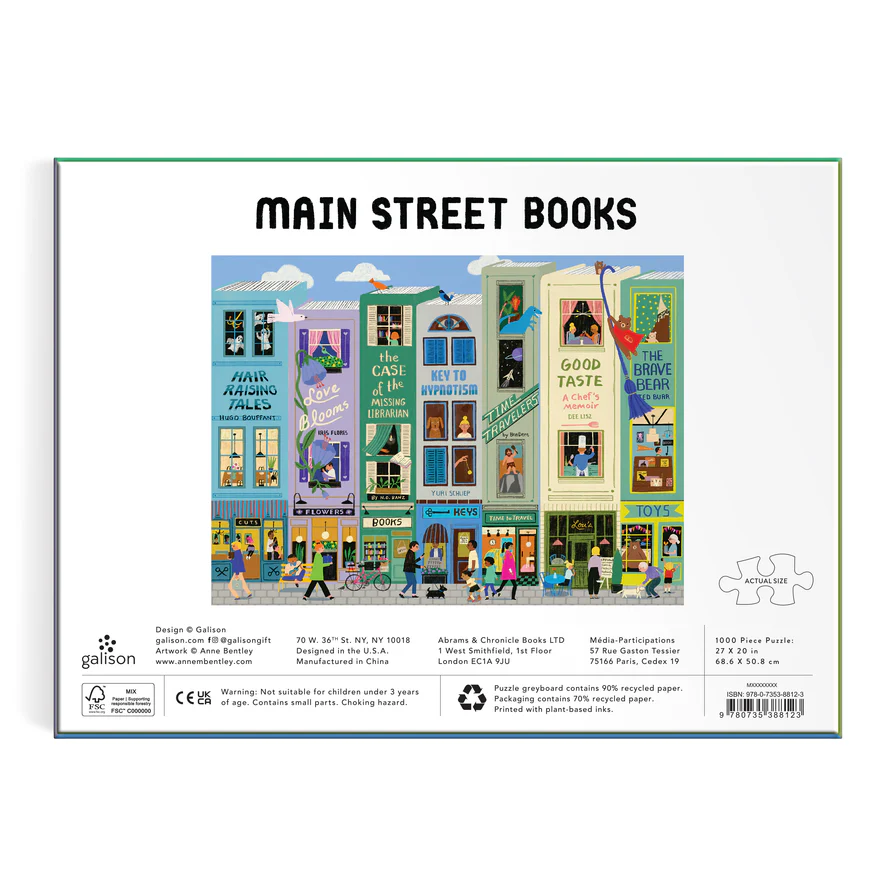 Main Street Books 1000 Piece Puzzle - paperme.se