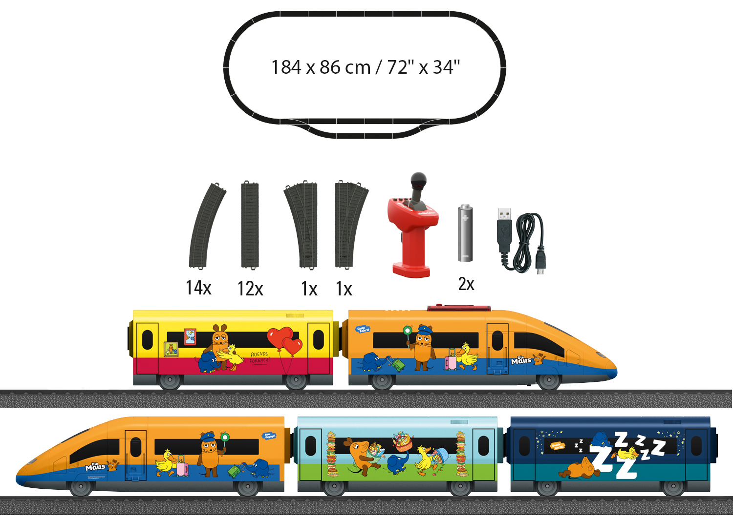 Märklin my world - Mouse Train Starter Set for Children Ages 3 and ...