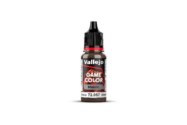 Vallejo 72057 Light Bronze 18ml (Game Metallic) - Habo Hobby