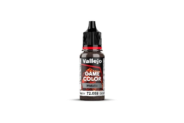 Vallejo 72059 Hammered Copper 18ml (Game Metallic) - Habo Hobby