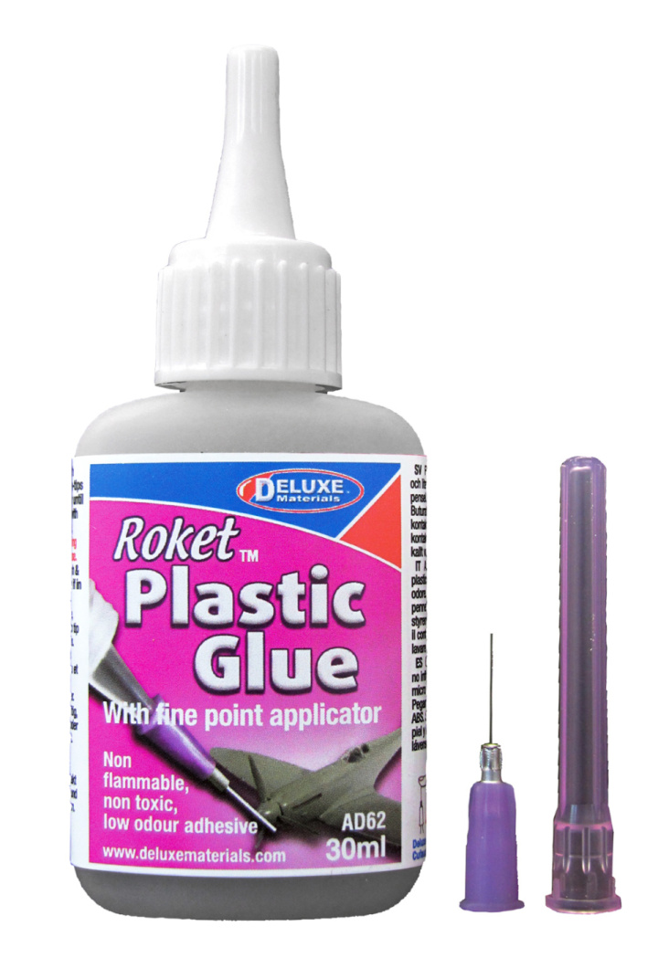 Deluxe Materials AD62 Roket Plastic glue, 30ml - Habo Hobby