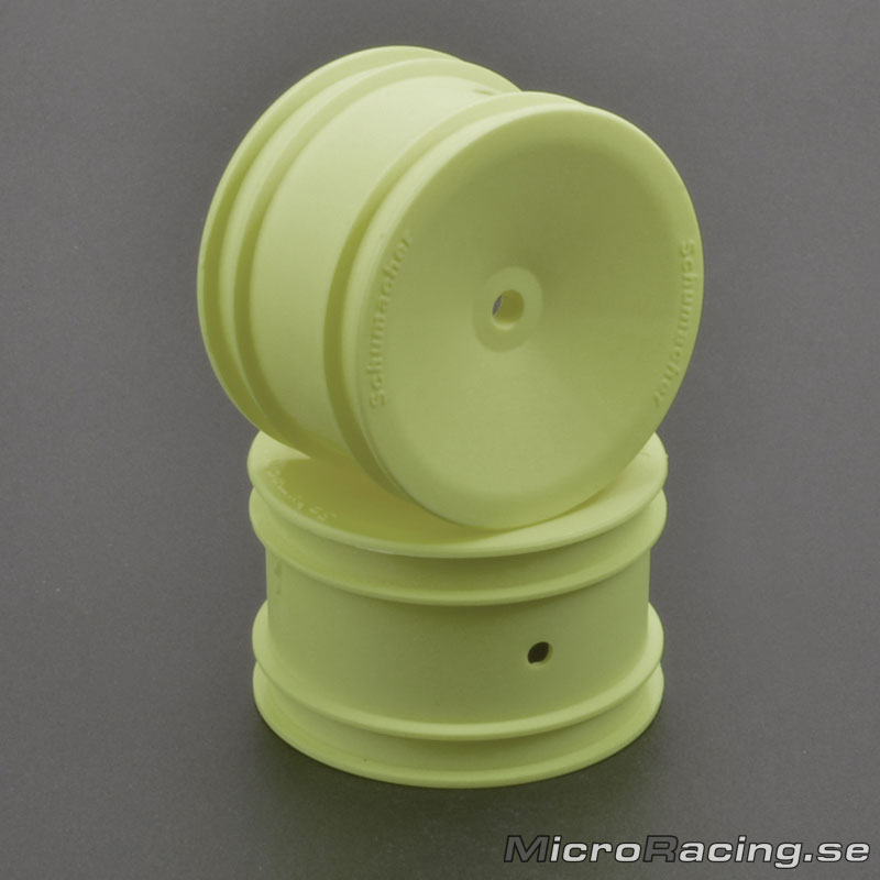 SCHUMACHER - Rims 2&4WD Rear, 1/10 Off Road, Yellow, 12mm, 1pair ...