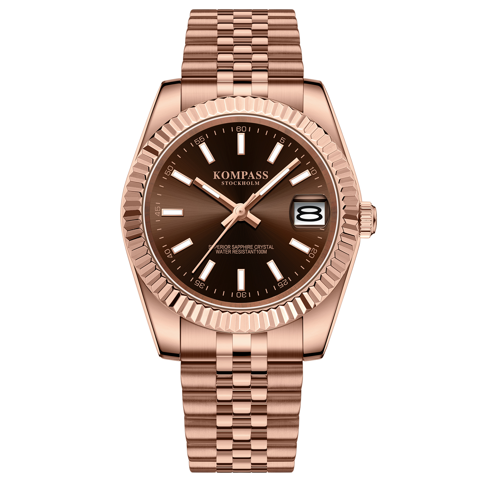 Kompass Santorini Sapphire Steel Rose Brown