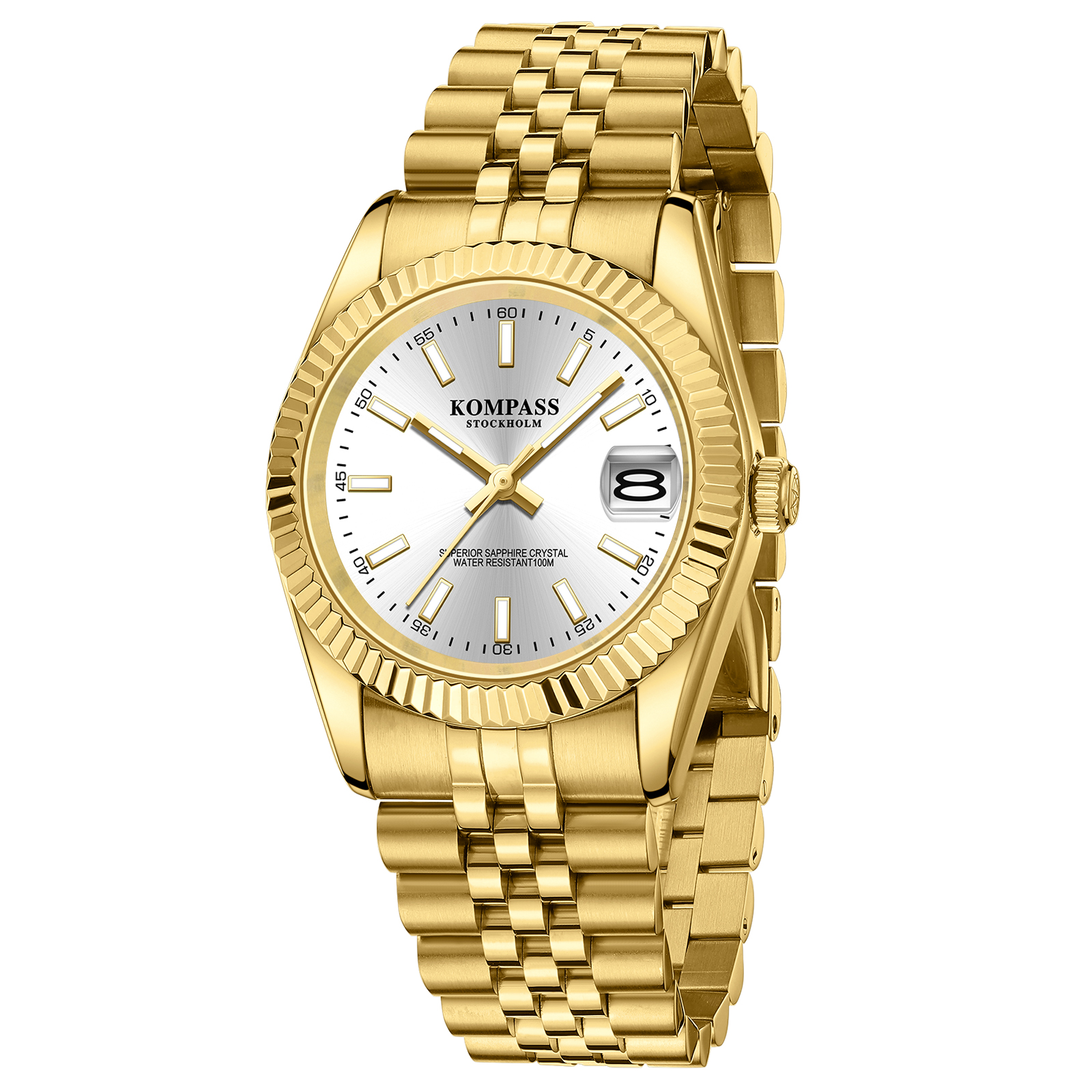 Kompass Santorini Sapphire Steel Gold Silver