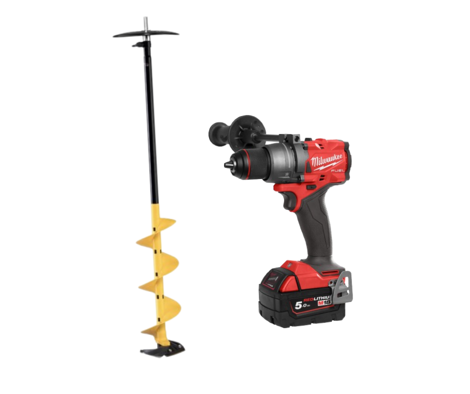Mora Ice Bee 150mm/Milwaukee skruvdragarkit - Real Fishing