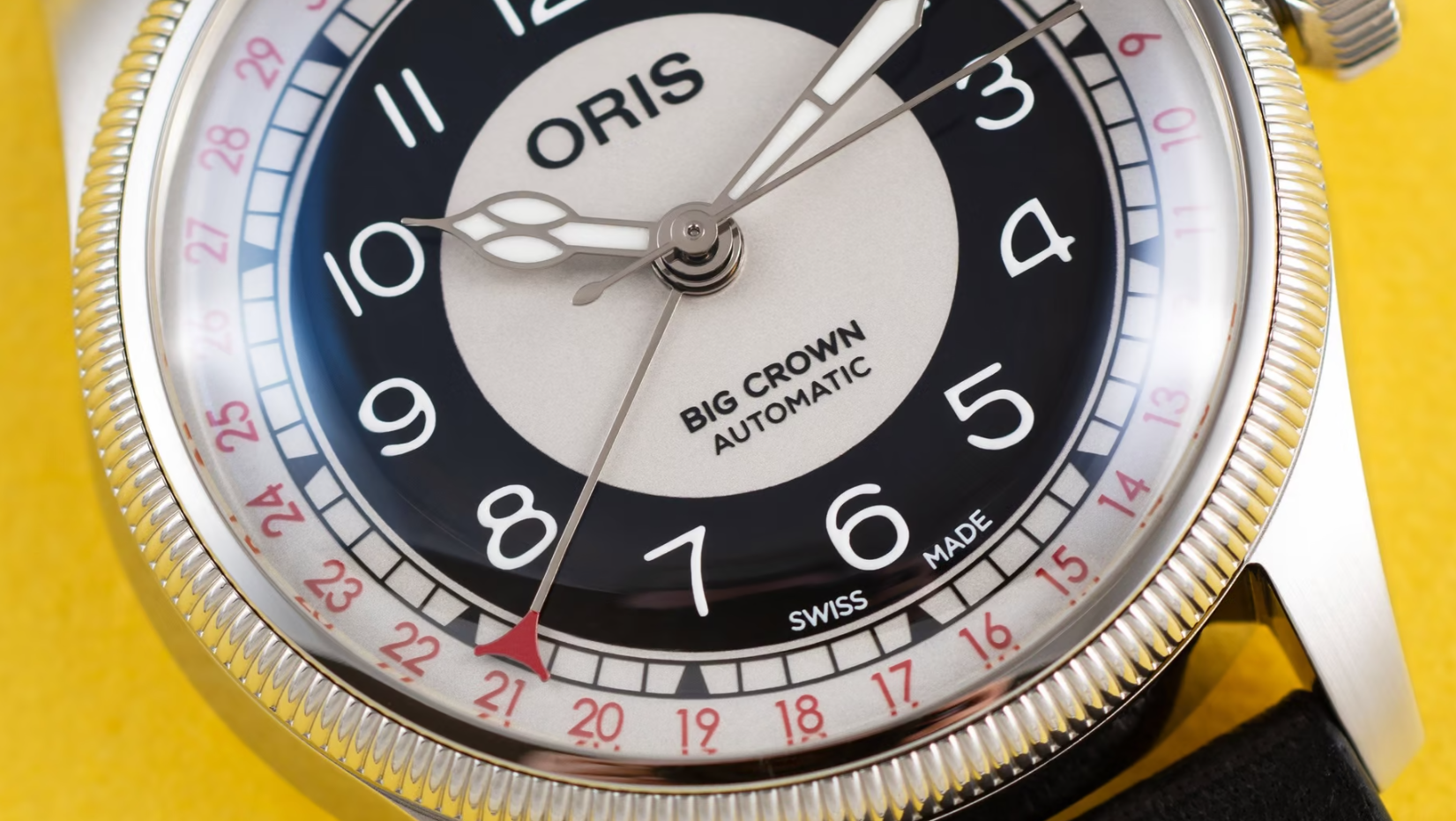 Oris Big Crown Pointer Date Bullseye 38 - Erikson Urhandel