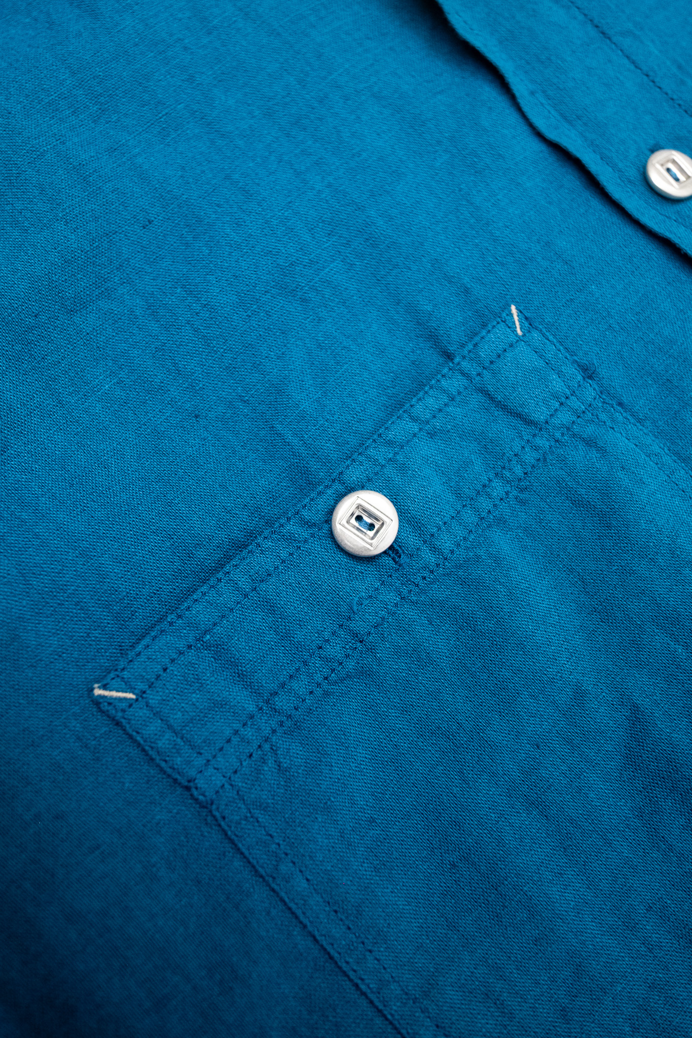 Indigofera - McAllen Mill Scale Canvas Ocean Blue Cotton/Linen ...