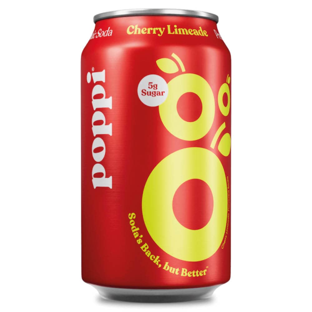 Poppi Cherry Limeade Prebiotic Soda 355ml - Tasty America ...