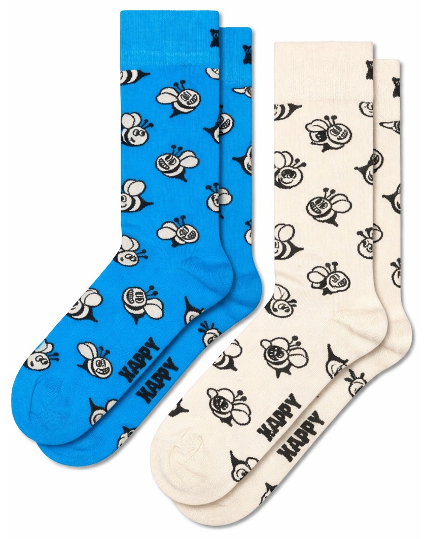 Happy Socks 2-Pack Bee Socks