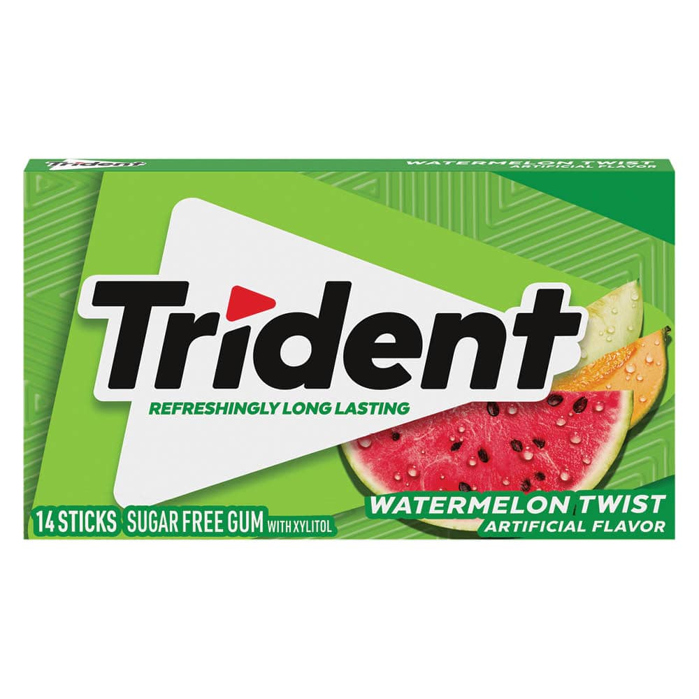 Trident Gum Watermelon Twist 14 Sticks 31g - Tasty America - Amerikansk ...