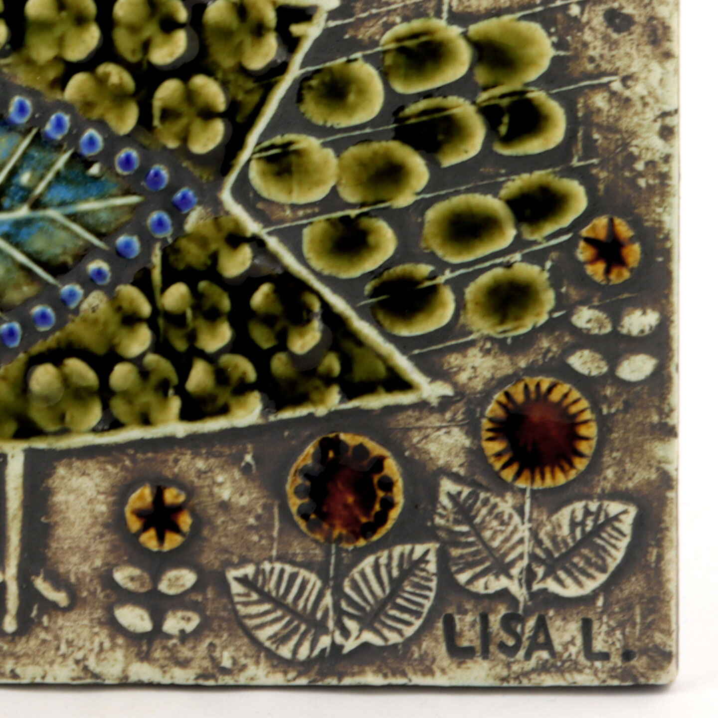 Lisa Larson (Unik 1961) Beautiful Birds Wall Plaque (8)