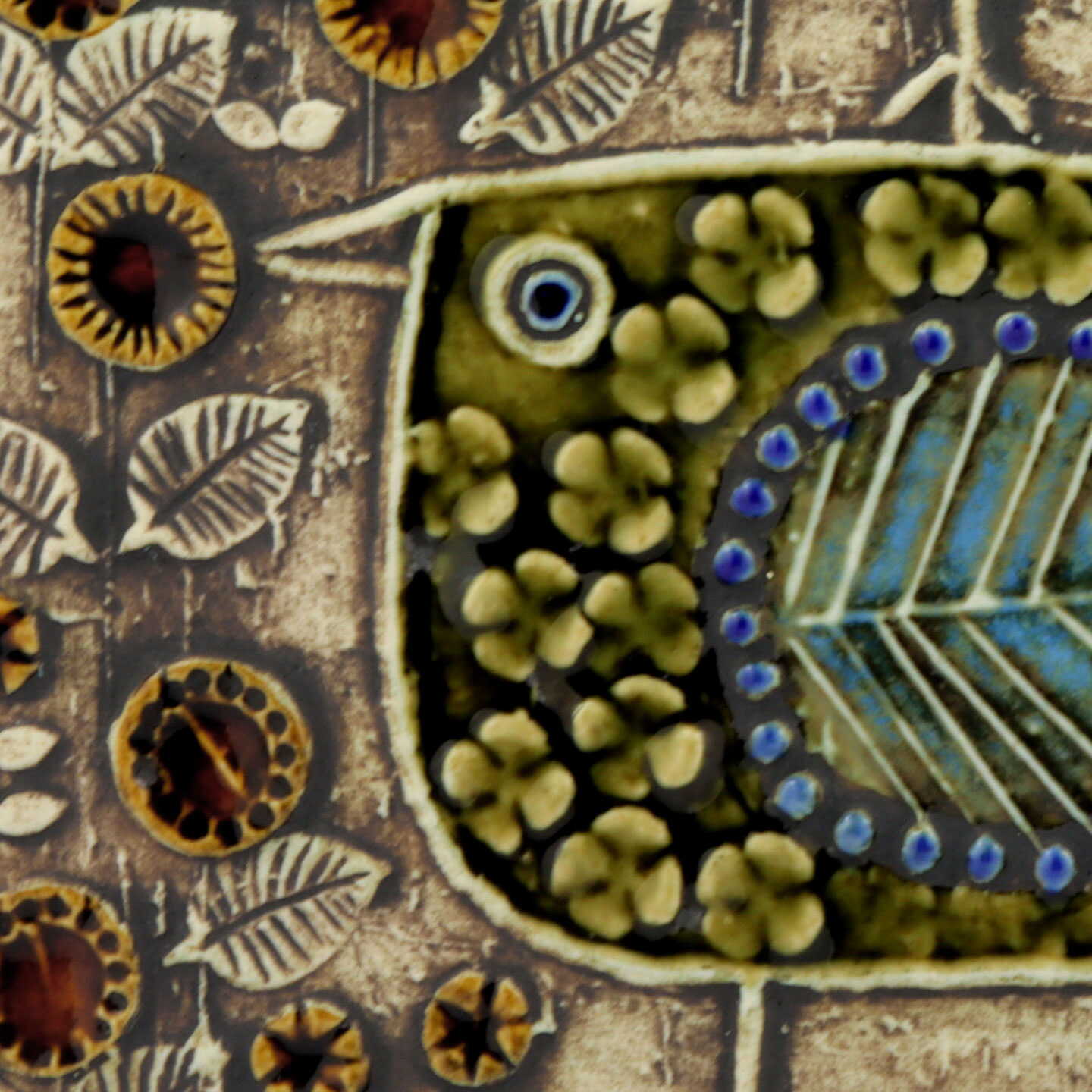 Lisa Larson (Unik 1961) Beautiful Birds Wall Plaque (8)