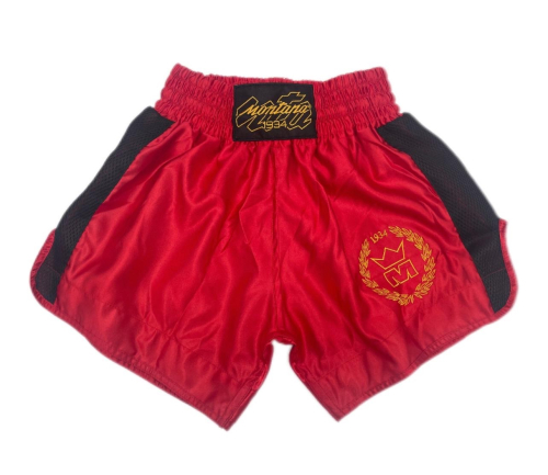 NICOPIASPORT - Montana Thaishorts NEW CODE Svart/röd