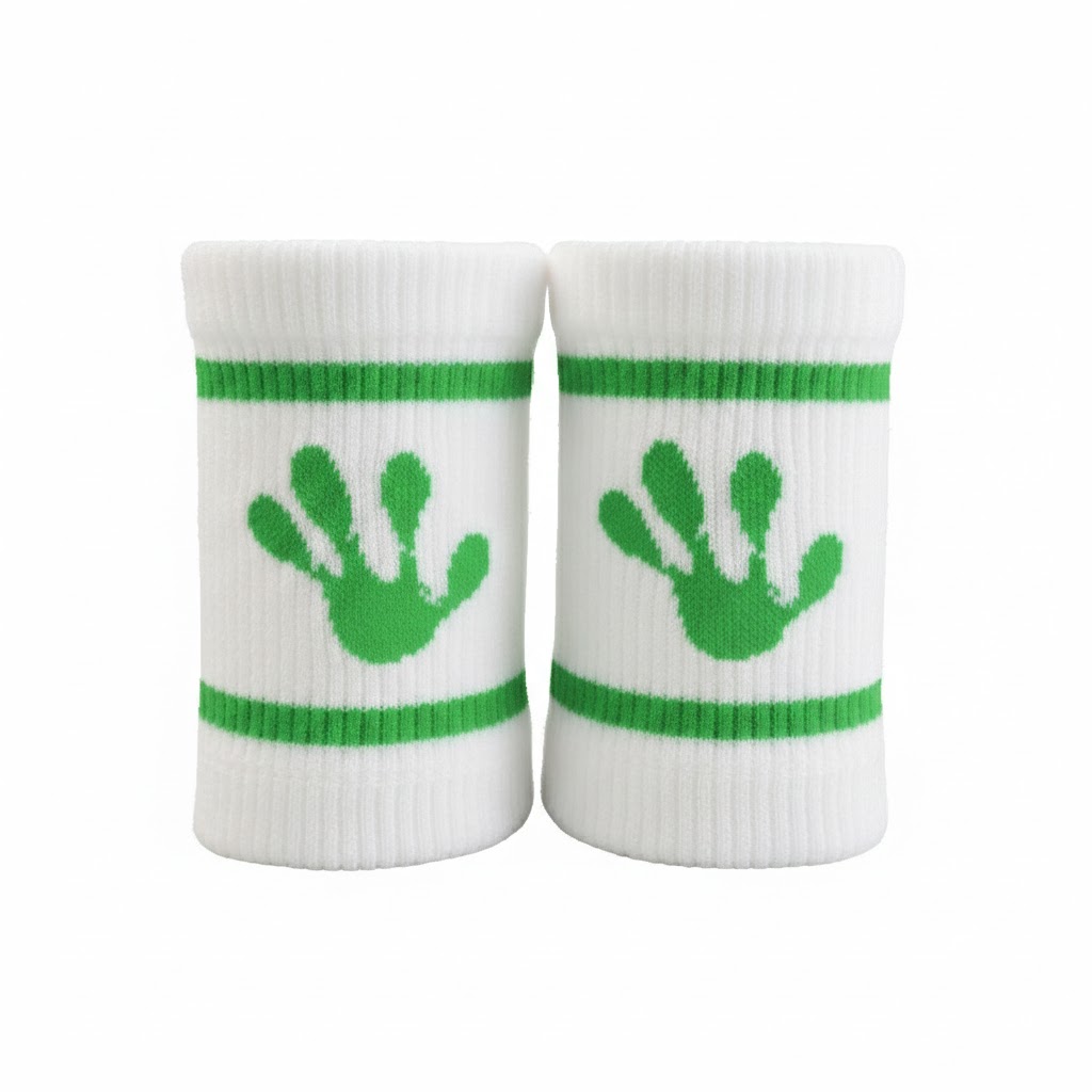 Frog Grips - Sweatbands - 12cm - Green/White - Burpee Shop
