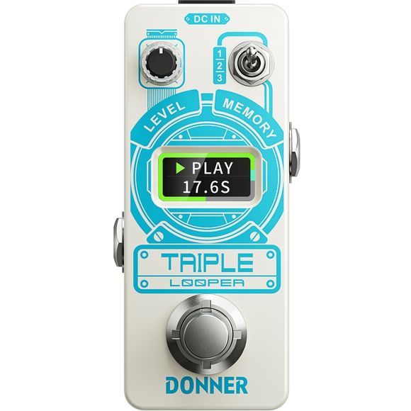 Donner Triple Looper gitarr-pedal - JAM