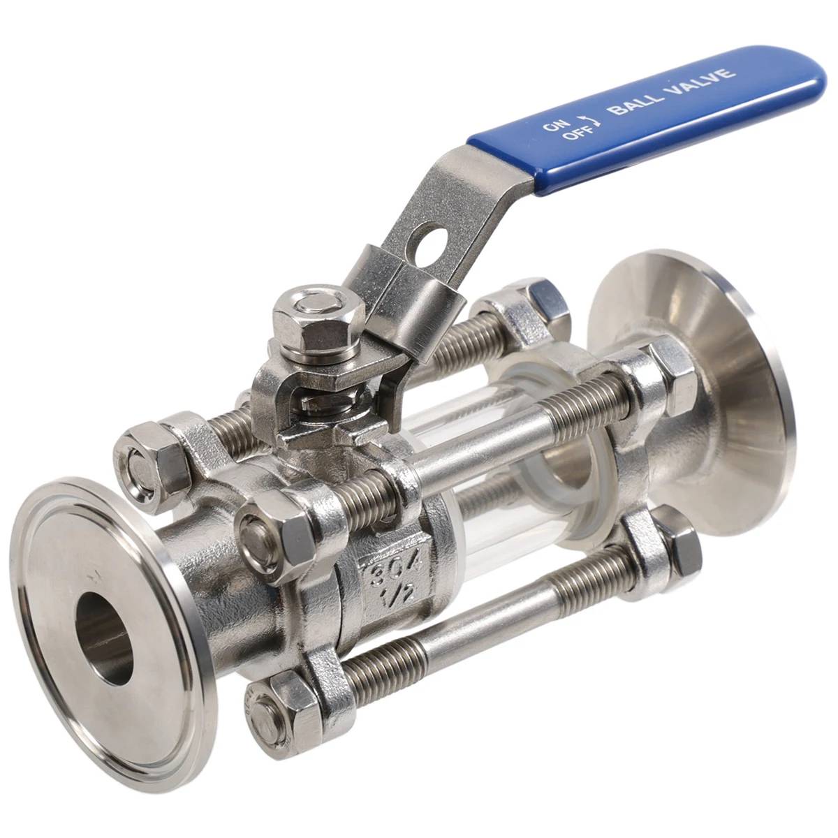 Ball valve with sight glass - 1.5" TC - Mr. Malt