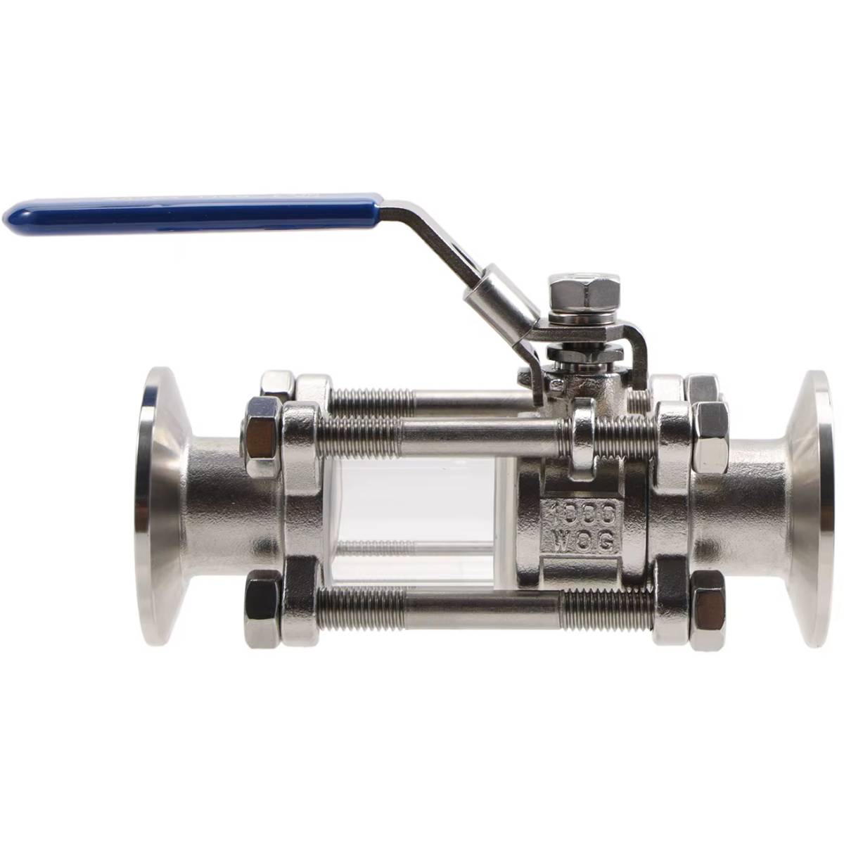 Ball valve with sight glass - 1.5" TC - Mr. Malt