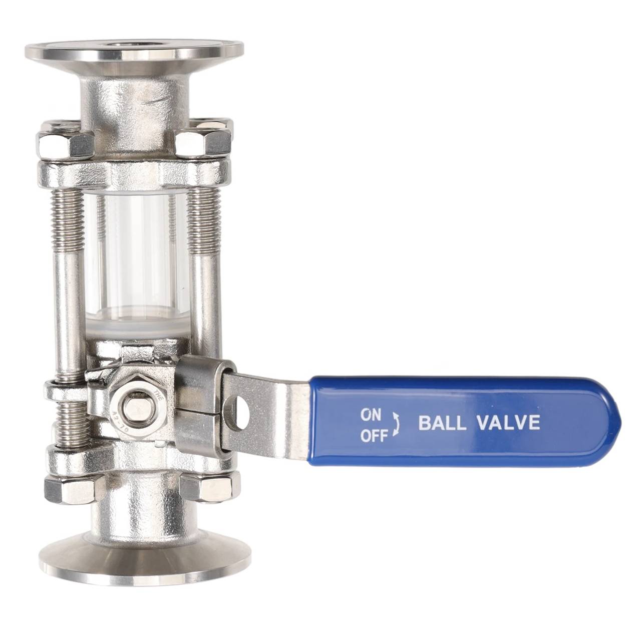 Ball valve with sight glass - 1.5" TC - Mr. Malt