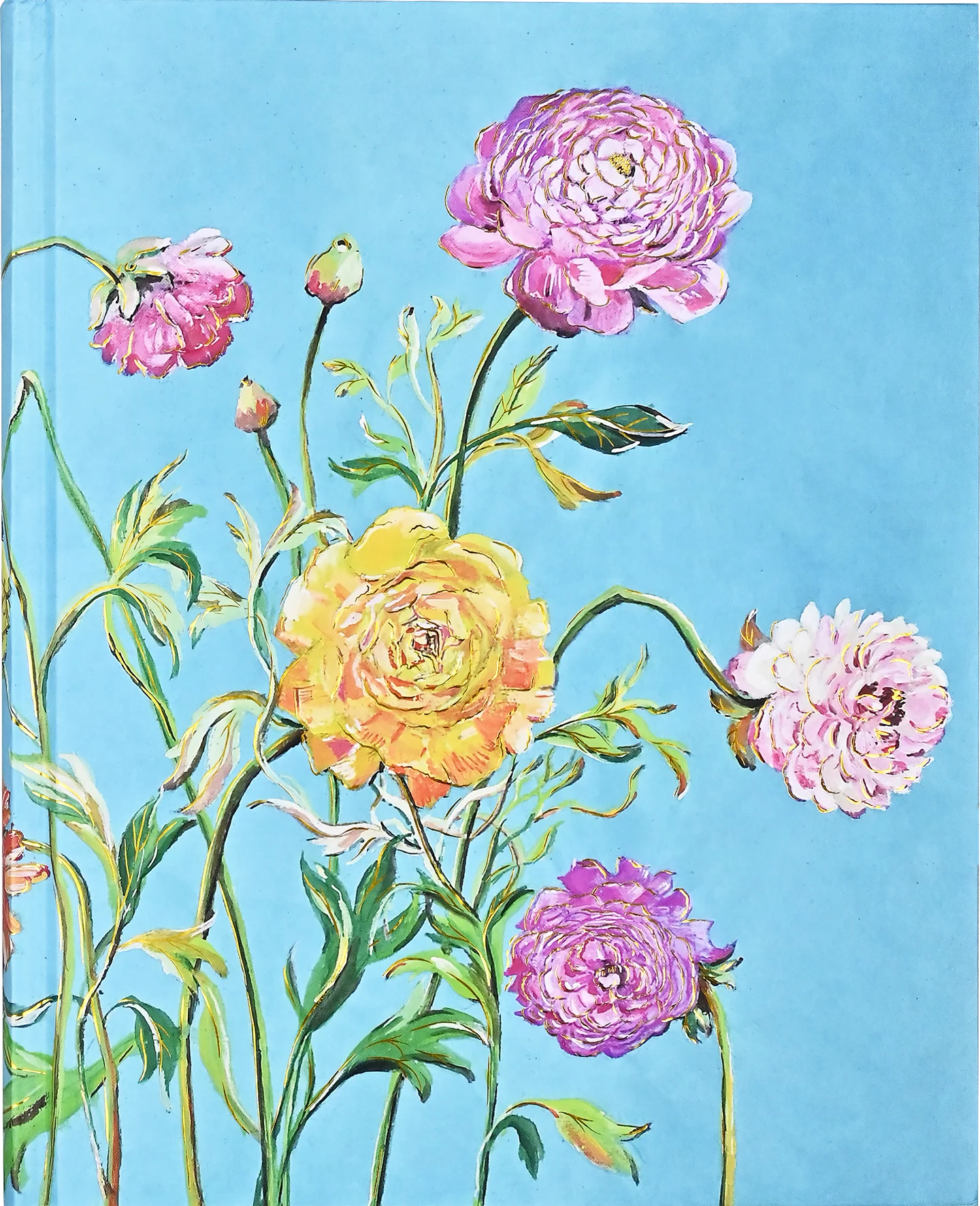 Garden Blooms Large Bookbound Journal - paperme.se