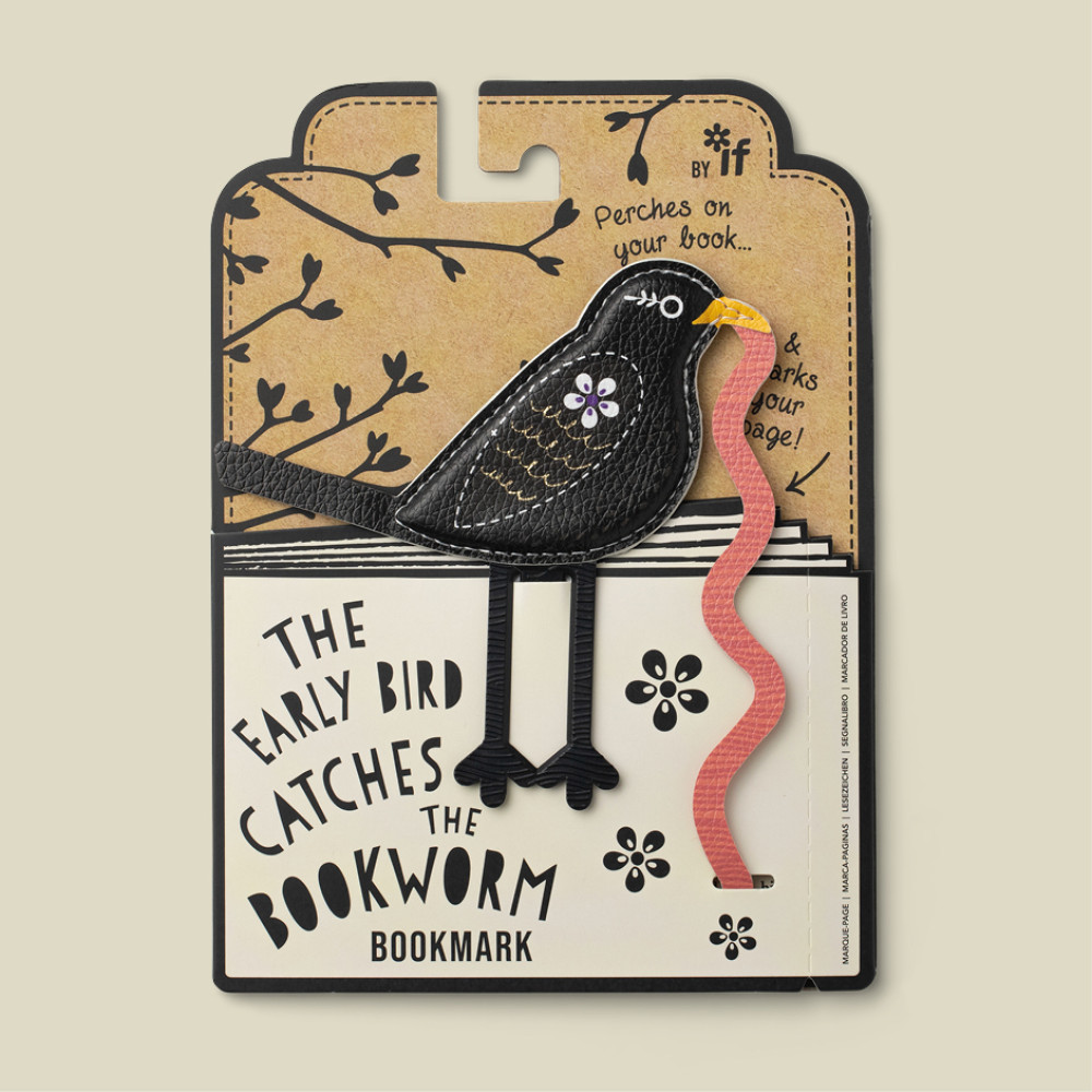 The Early Bird Catches the Bookworm : Bookmark - Blackbird - Bokvännen
