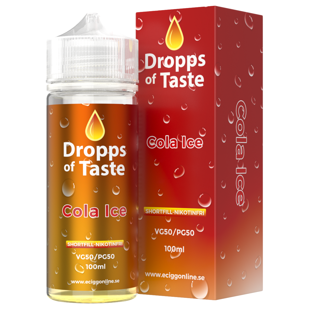 Dropps of Taste 50–100 ML Cola Ice - Eciggonline