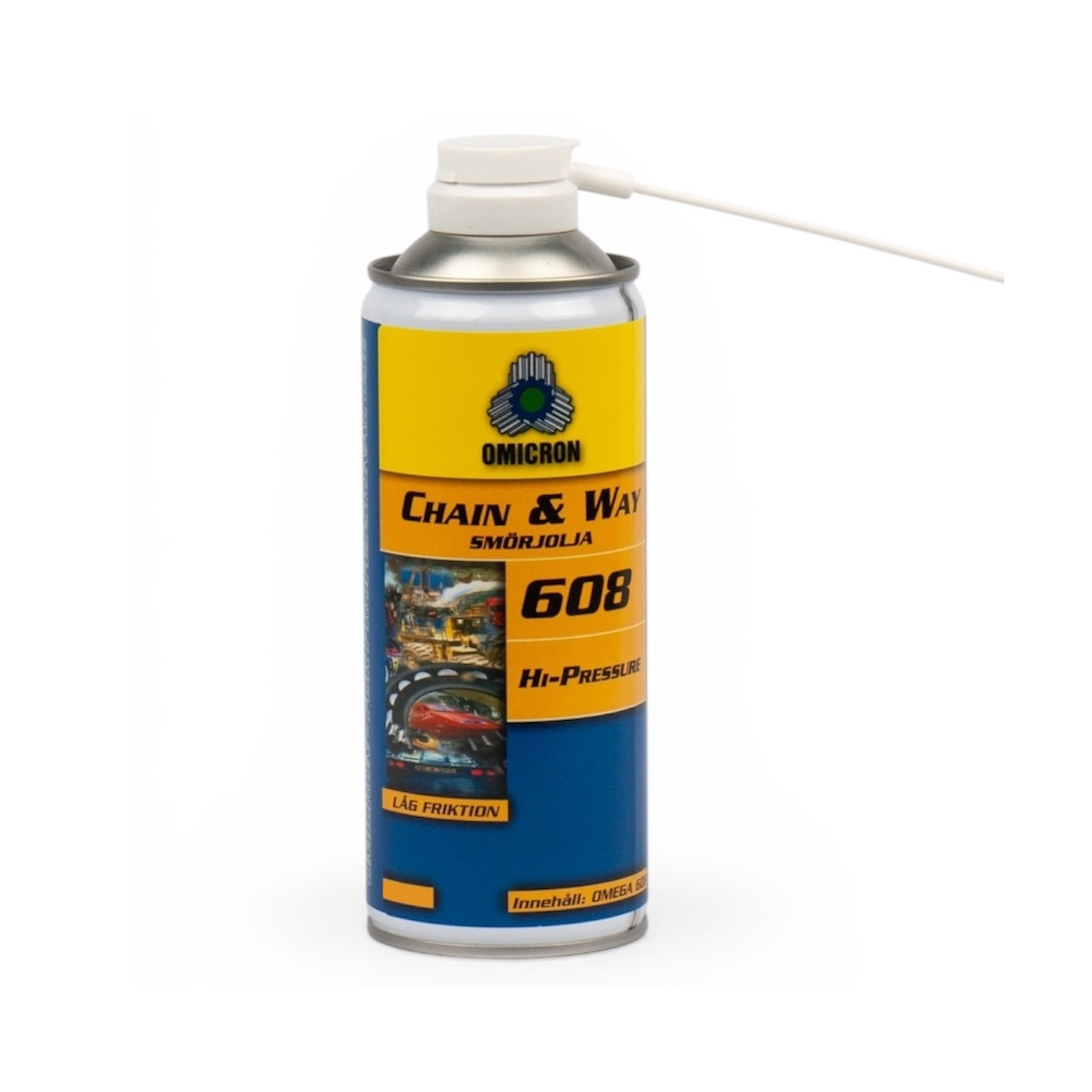 Omicron 608 Chain & Way Lubricant Spray 150ml - Extraljuskungen.com