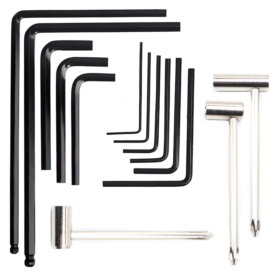 Complete Truss Rod & Allen Wrench Set (14pcs) - stringsnordic.com