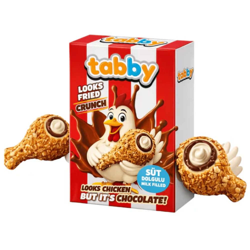 Tabby Chicken Leg Crumble Milk Chocolate 50g - Tasty America- American ...