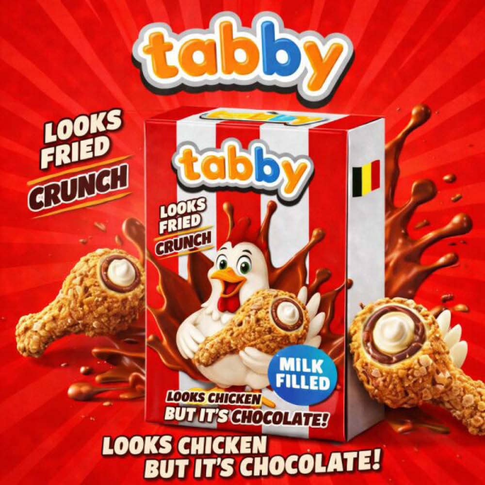 Tabby Chicken Leg Crumble Milk Chocolate 50g - Tasty America- American ...