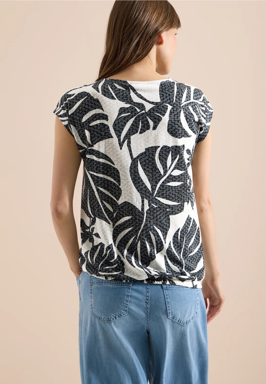 TOS AOP Burn Out Shirt - Palm Breeze Green - Cecil - Casa Oliv