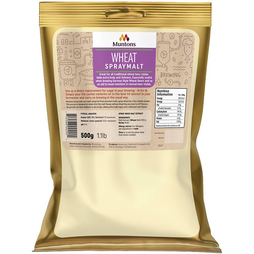 Spraymalt Wheat (Muntons) 500 g - Mr. Malt