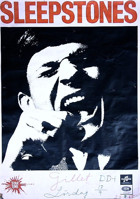 Nostalgipalatset - SLEEPSTONES (1965) - Tour poster