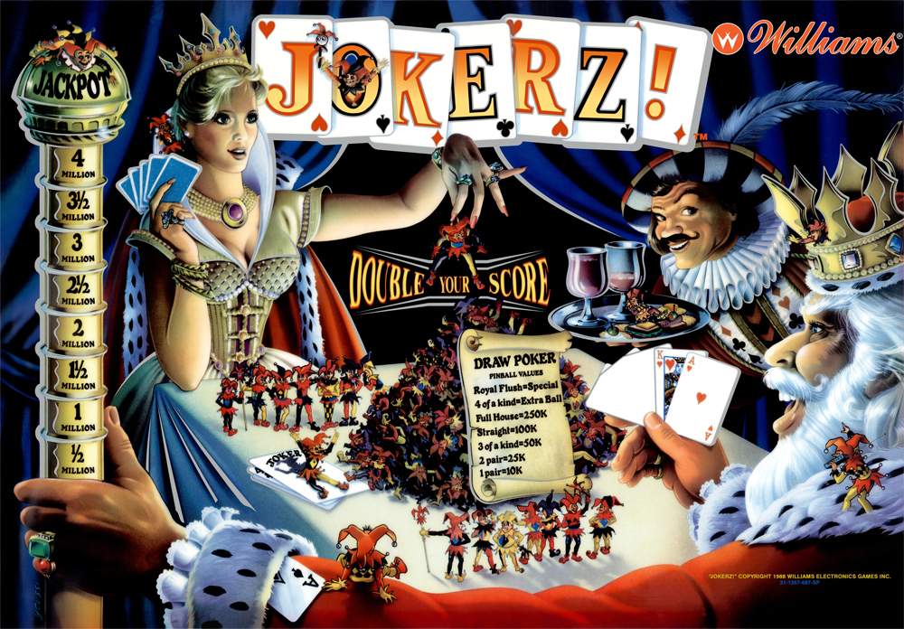 Jokerz! Playfield Kit - Free Play