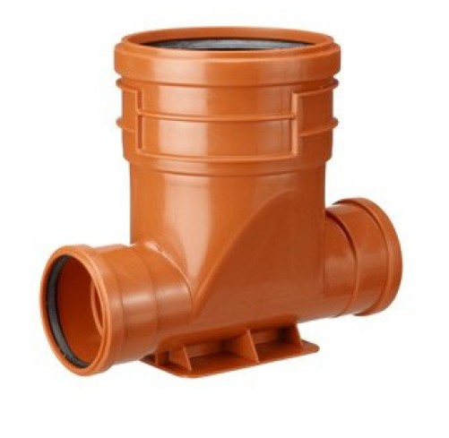 Flush well 110/160 3 sleeve with foot - Wastewater Center