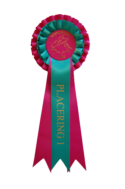 Monomak - 1016 - Rosett 2 fylligare kransar 3 band, 32 cm