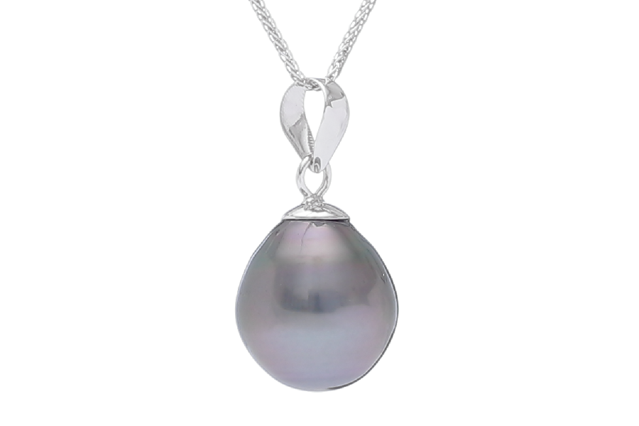 Droppformat pärlsmycke i berlock av Vitguld - Julia's Pearls