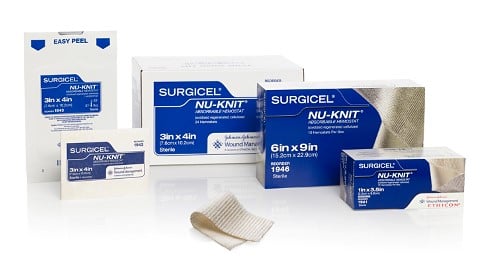 Surgicel NU-KNIT 2,5 x 2,5 cm - Suture Online