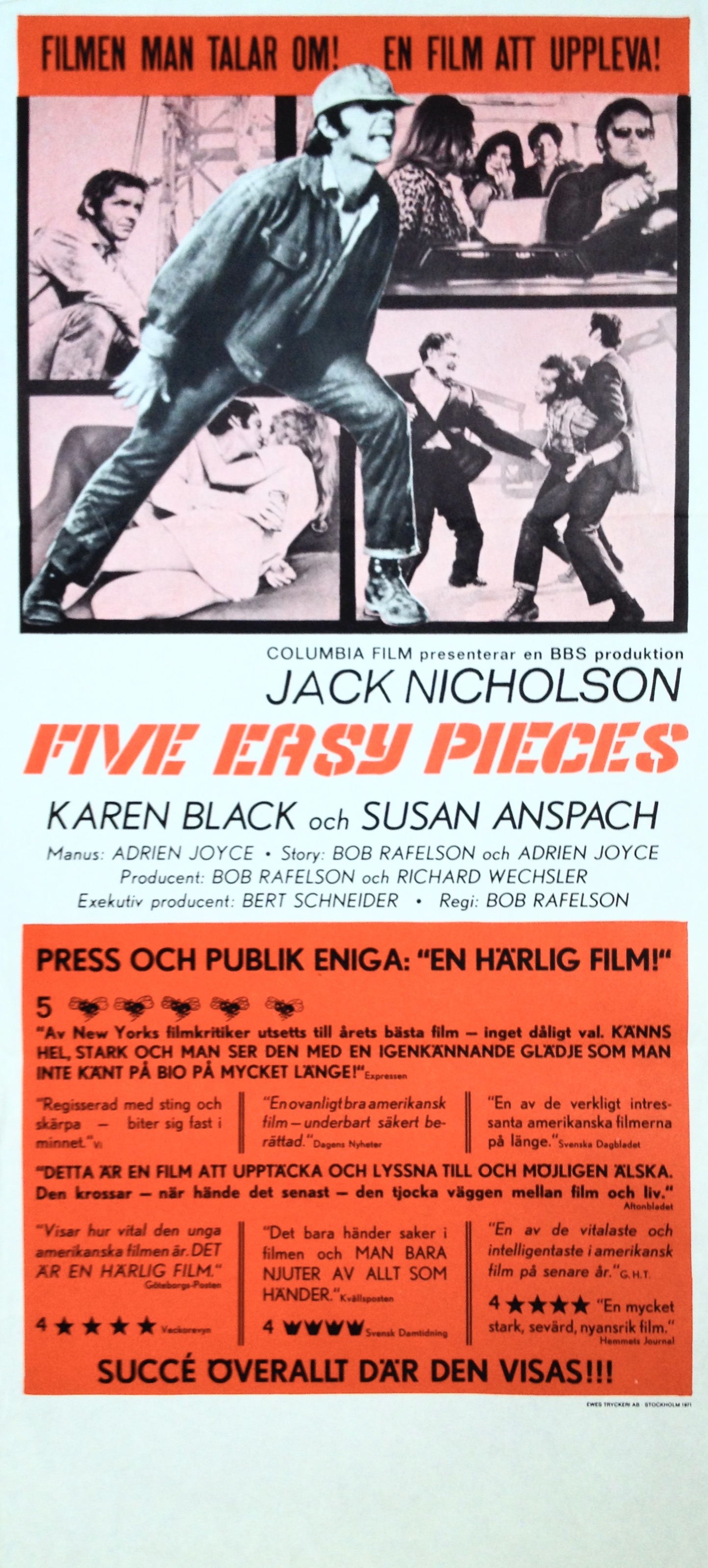 Nostalgipalatset - FIVE EASY PIECES (1970)