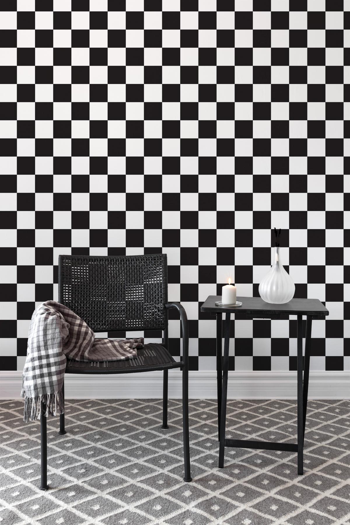 Schackrutor Dekorplast 50 cm bredd Löpmeter - Paxlux.se