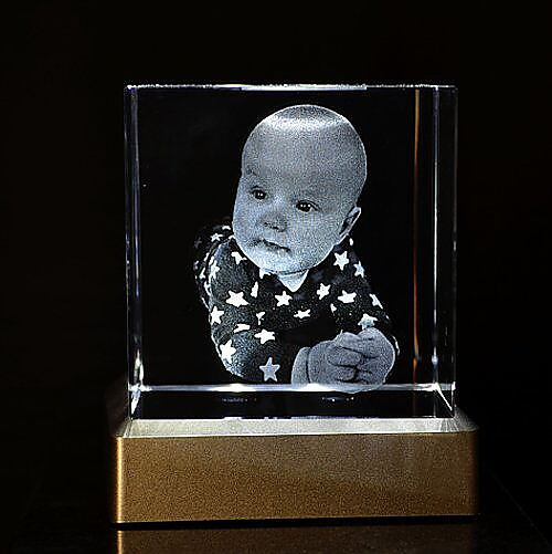 3D Engraving inside Glassblock - Sweden Crystal Design