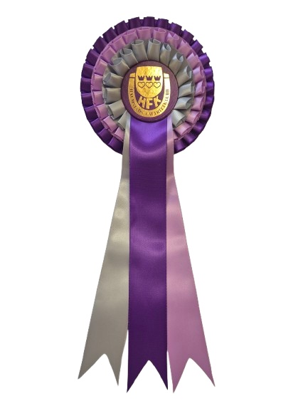 Monomak - 1013 - Rosette 3 tiers 3 tails full-bodied pleating