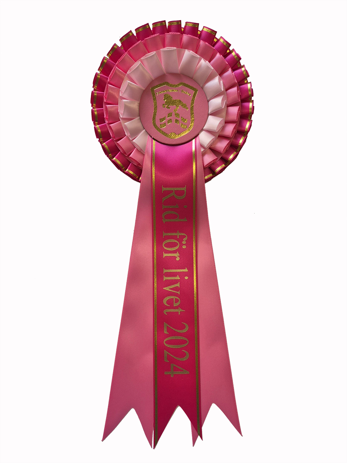 Monomak - 1023 - Rosette 3 tiers 3 tails full-bodied pleating gold ...