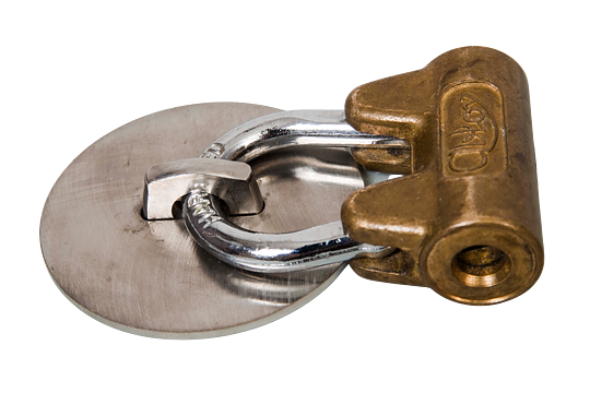 Locking mechanism for well covers. - Wastewater Center