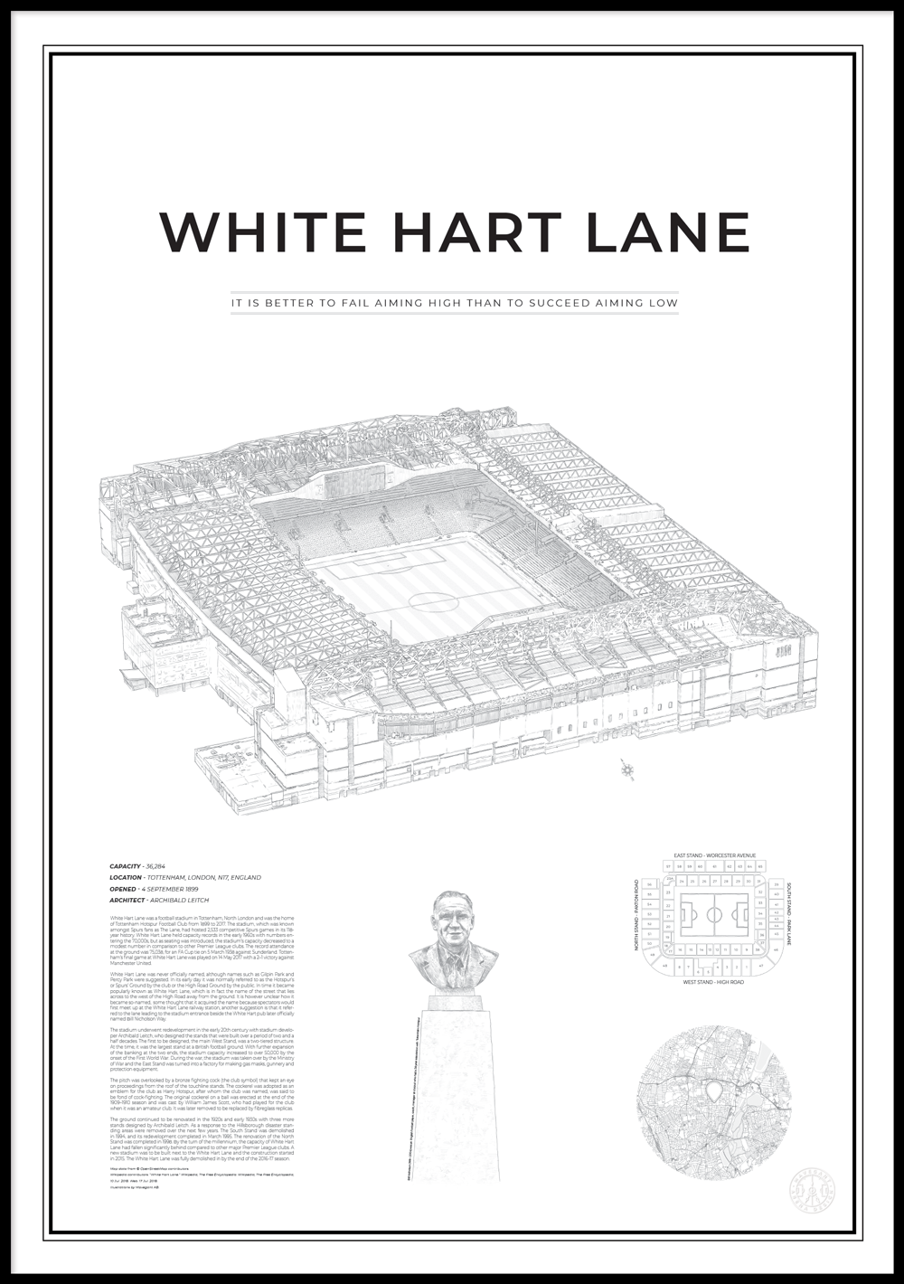 Poster with White Hart Lane