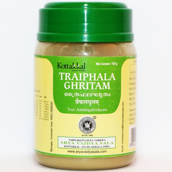 Triphala Ghritam (Ghee) Org. 150g, Kottakkal - AyurvedaButiken