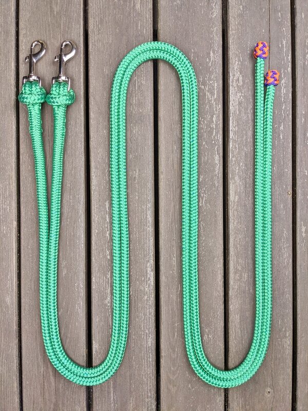 Split reins with removable snaps and end knots - Pilgrimsrep