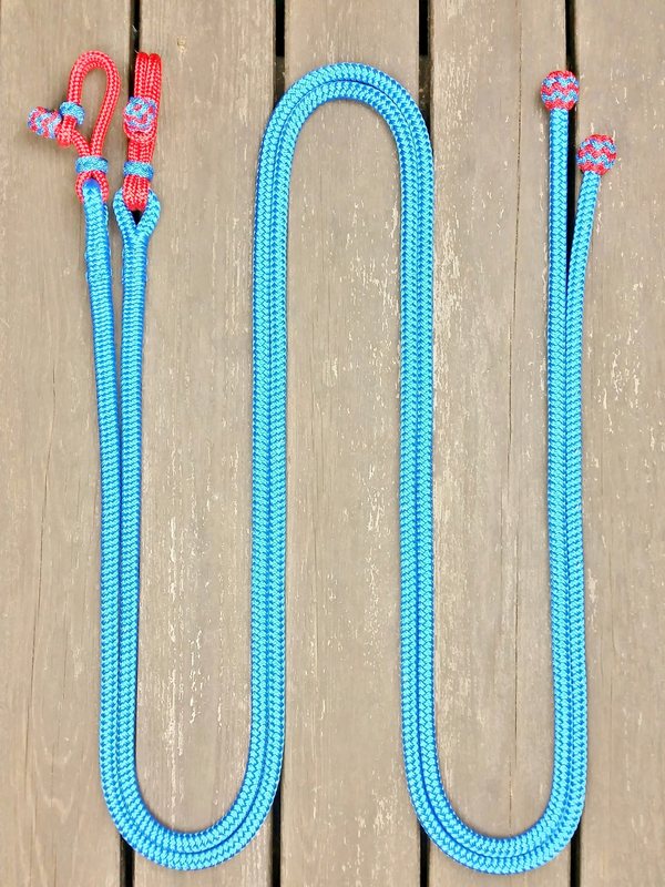 Split reins with rope connectors and end knots - Pilgrimsrep
