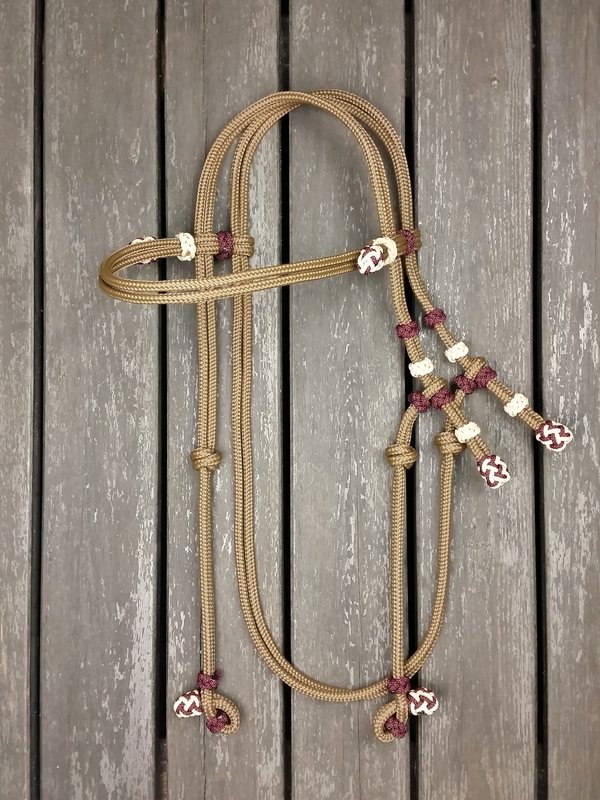 Rope bridle with knot adjustment - Pilgrimsrep